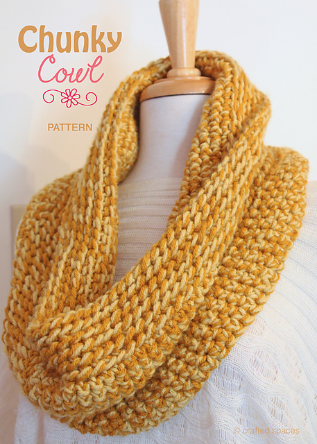Ravelry: Chunky Cowl pattern by Crafted Spaces | Yvette-Michelle Cottle ...
