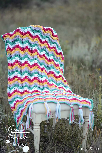 Ravelry: Reversible Textured Chevron Afghan pattern by Kate Wagstaff
