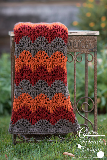 Ravelry: Ripple Lace Afghan pattern by Kate Wagstaff