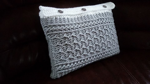 Ravelry: Cabled Zig Zag Rectangle Pillow pattern by Kate Wagstaff