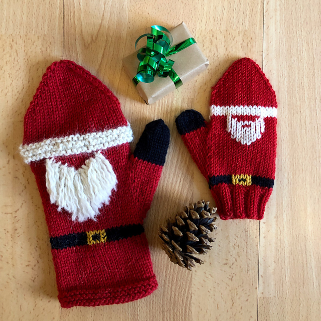 Ravelry: Santa's helper mittens pattern by Craftling Designs