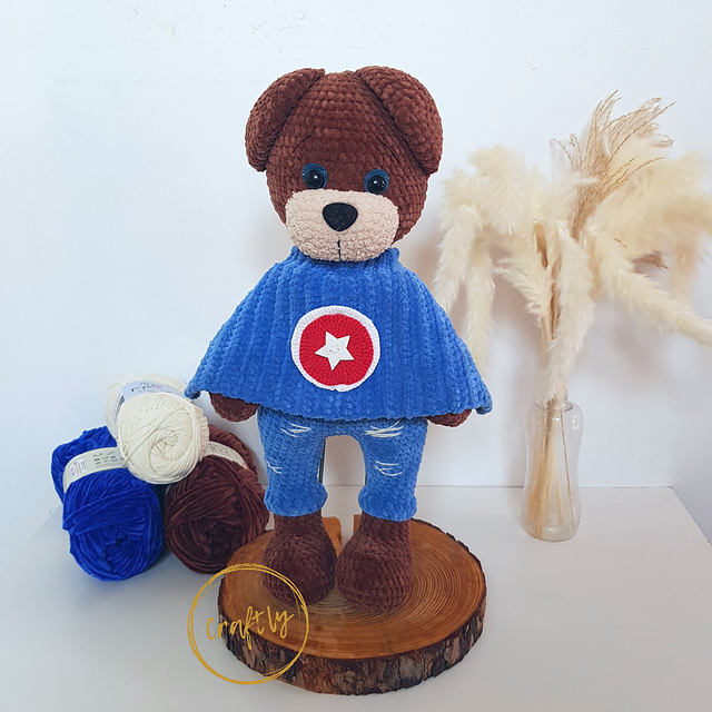 Ravelry: Super Hero Teddy Bear pattern by Monika Tadewicz