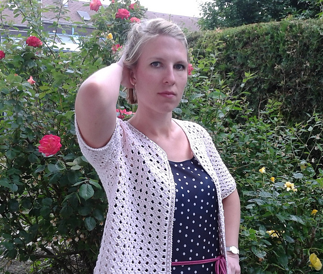 Ravelry: Pink Embellished Jacket pattern by Craftrebella