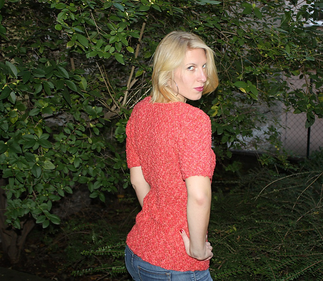 Ravelry: Red Bouclé Pullover pattern by Craftrebella