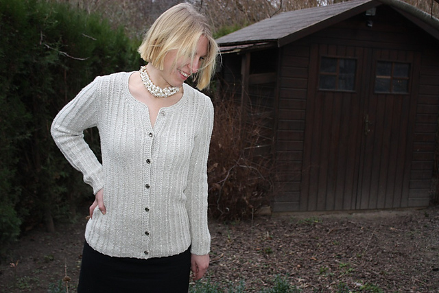 Ravelry: Beige cable rib jacket pattern by Craftrebella
