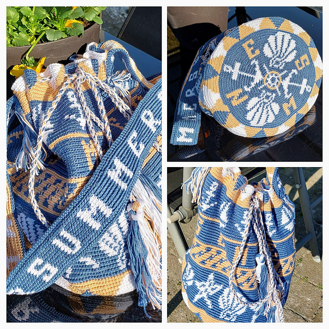Ravelry: Mochilla Summer Beach Vibes Bag pattern by Crafty Annifrida