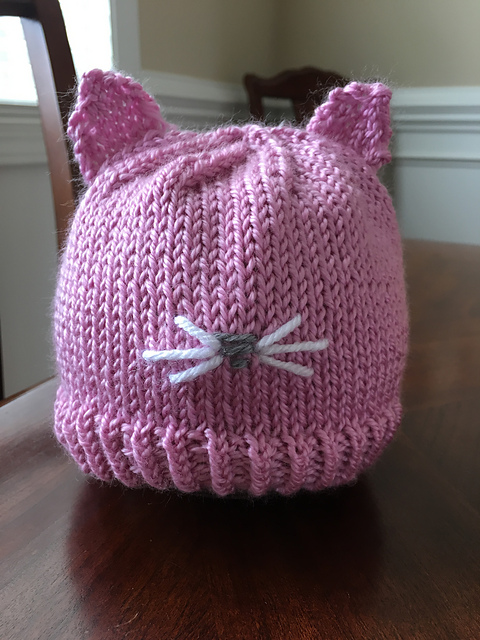 Ravelry: Kitty Cat Baby Hat pattern by Sassy Girl Knits