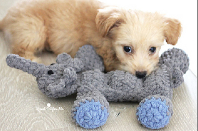 Ravelry: Elephant Squeaky Toy for Dogs pattern by Sarah Zimmerman