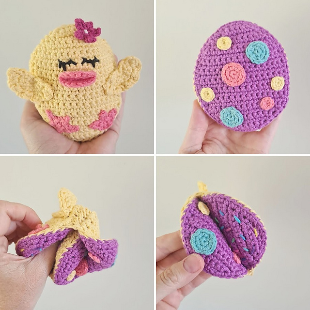 Ravelry: Easter Surprise Reversible Bunny Egg Duck pattern by Crafty Gumnut