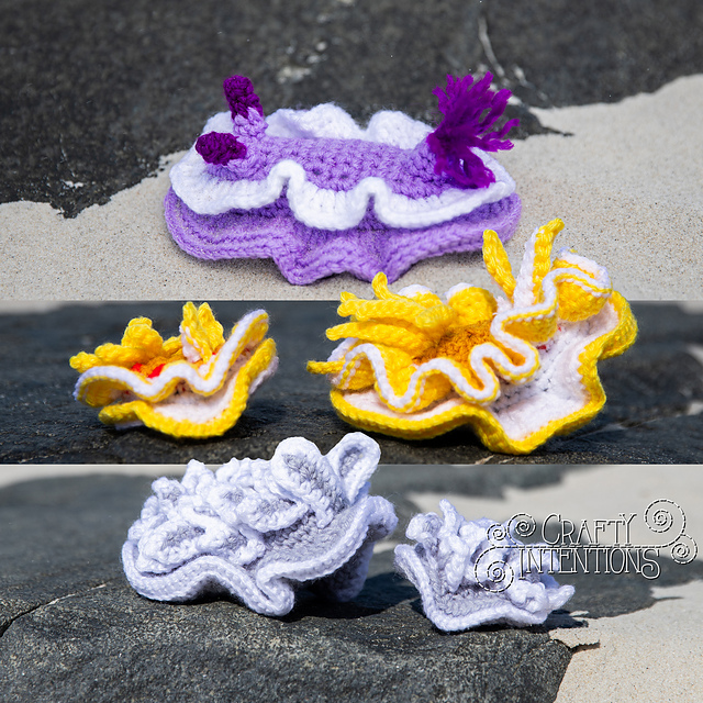 Ravelry: Mini Sea Slugs Set 1 pattern by Megan Lapp