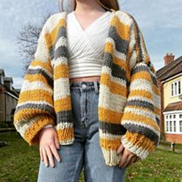 Ravelry: Comfty Oversized Cardigan pattern by The Crafty Knit Twins