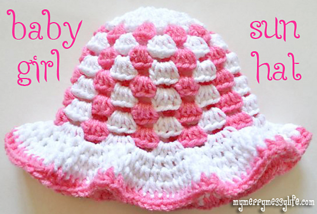 Ravelry: Baby Girl Granny Stitch Sun Hat pattern by Sara McFall
