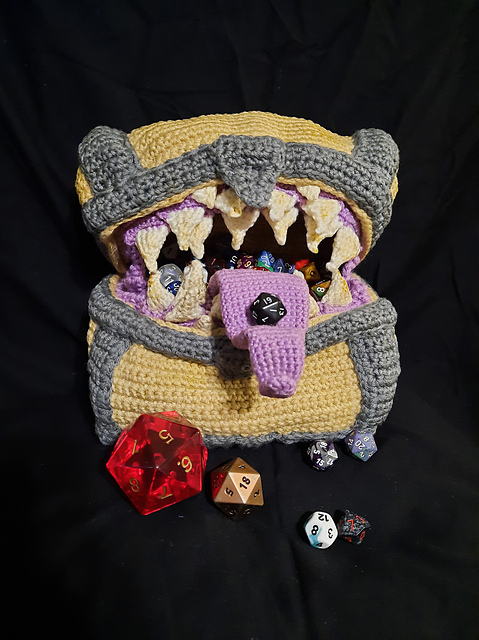 Ravelry: Monster Storage Box - Mimic pattern by Candace Elizabeth
