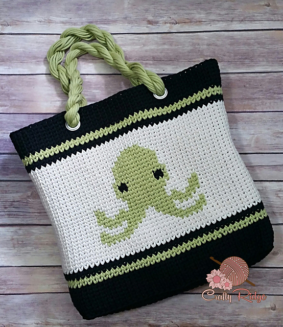 Ravelry: Octopus Tote pattern by Crafty Ridge