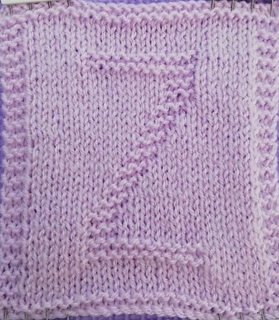 Ravelry: Alphabet square letter Z pattern by Sammy Bristow