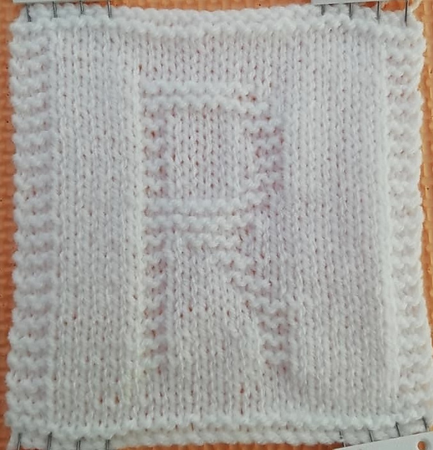 Ravelry: Alphabet square letter R pattern by Sammy Bristow