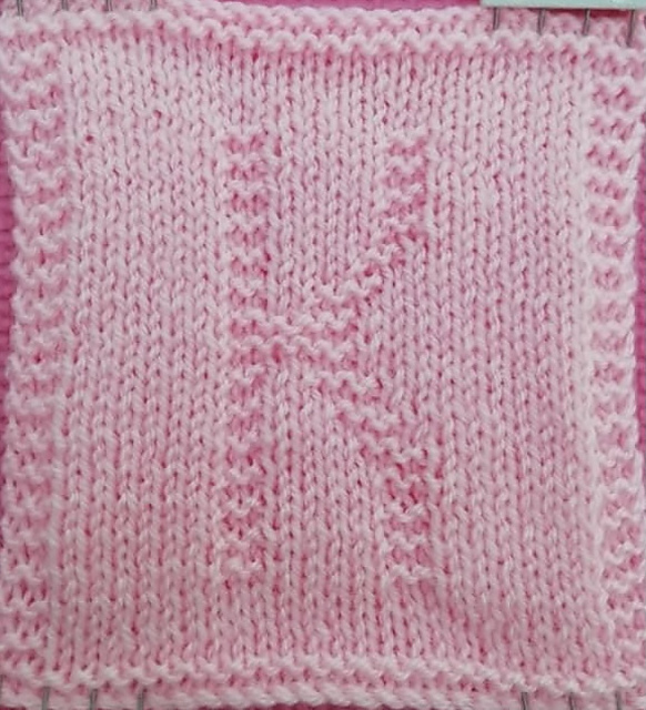 Ravelry: Alphabet square letter K pattern by Sammy Bristow