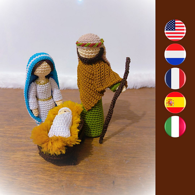 Ravelry: Nativity set 1 Holy Family pattern by Sofie Versluys