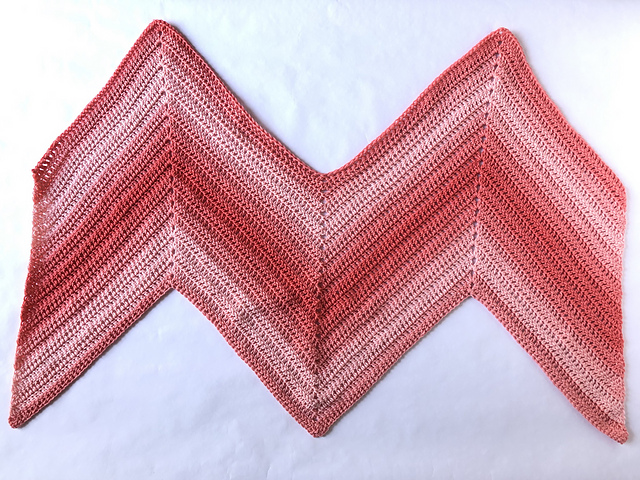Ravelry: Sunrise Chevron Wrap pattern by Creations By Courtney