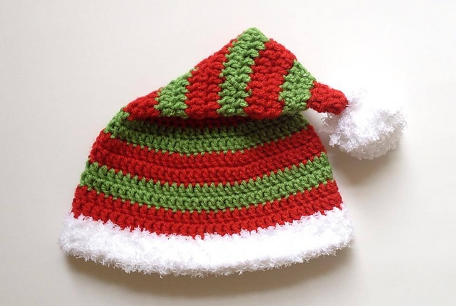 Ravelry: Little Christmas Elf Hat pattern by Carolyn Doherty