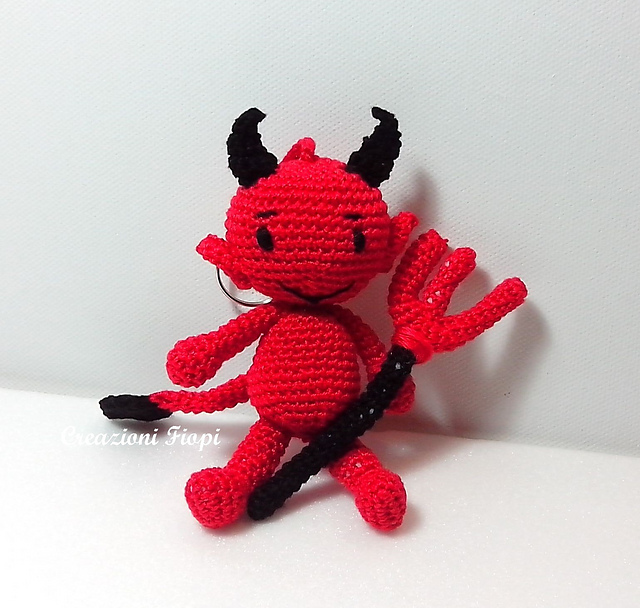 Ravelry: Little Devil keychain pattern by Creazioni Fiopi