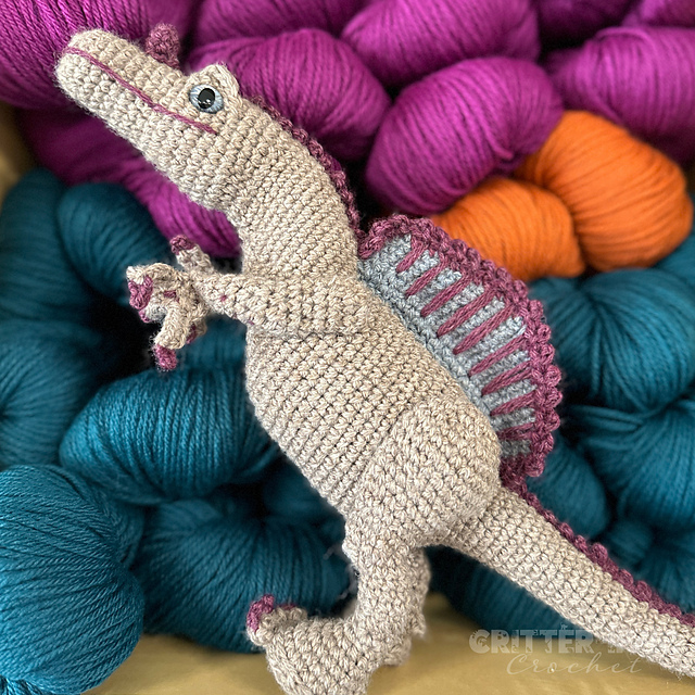 Ravelry: Steven the Spinosaurus Dinosaur pattern by Charlyn Smith