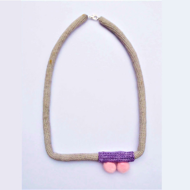 Ravelry: Gray modern necklace pattern by Helga B Mandl