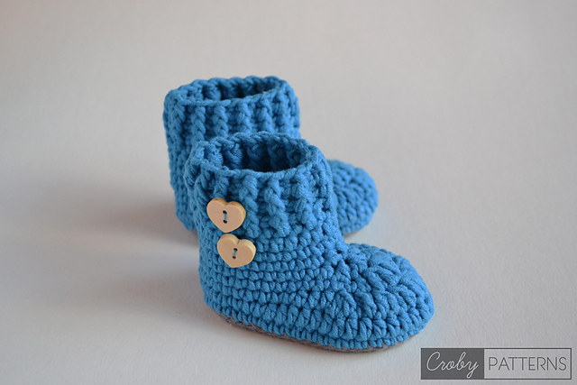Ravelry: Baby Booties - Blue Kindness pattern by Croby Patterns - Doroteja