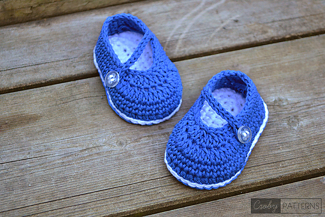 Ravelry: Crochet Baby Booties - Blue Fairy Tale pattern by Croby ...
