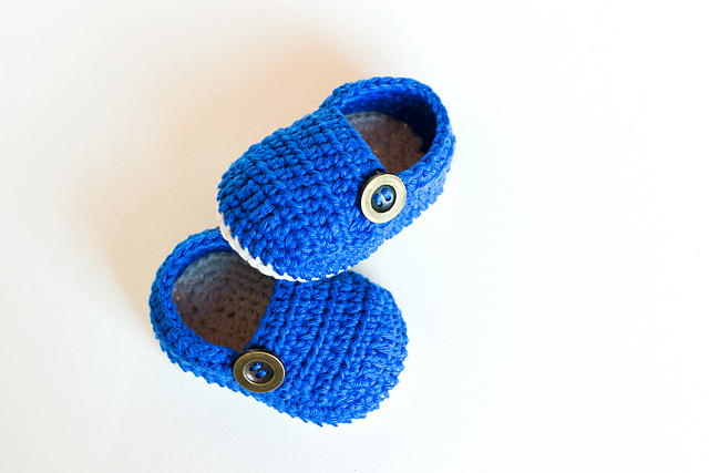 Ravelry: Crochet Baby booties - Grandpa Slippers pattern by Croby ...