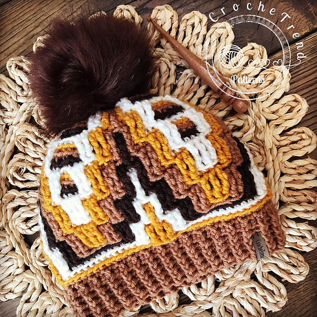 Ravelry: Pixel Chevron Hat pattern by Viktoria Gogolak