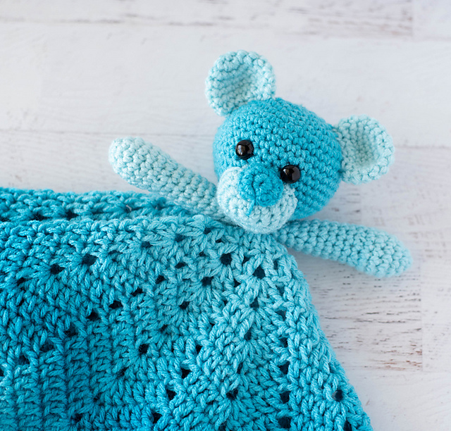 Ravelry: Blue Baboo Bear Lovey pattern by Crochet 365 Knit Too