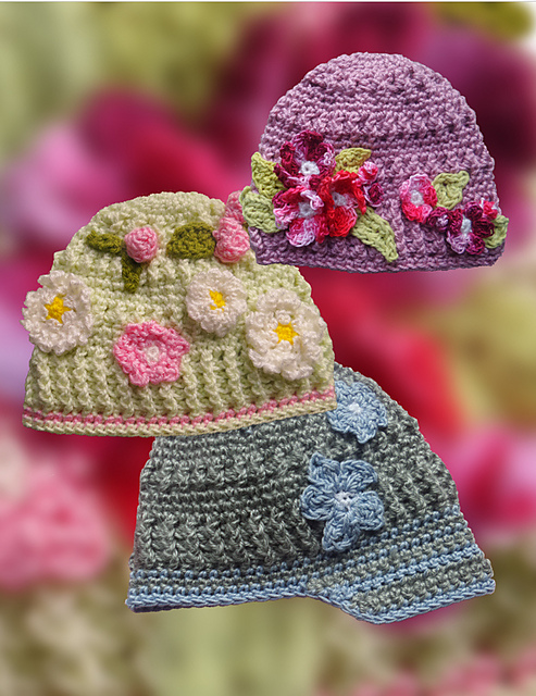 Ravelry: Spring Hat Trio pattern by Alley J.