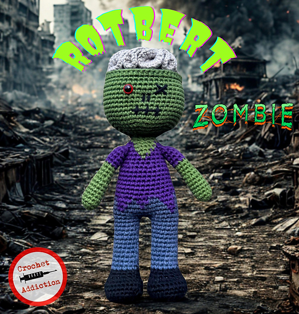 Ravelry: Rotbert the Zombie pattern by Sandra Koscielniak