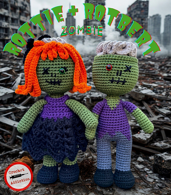 Ravelry: Rottie & Rotbert pattern by Sandra Koscielniak
