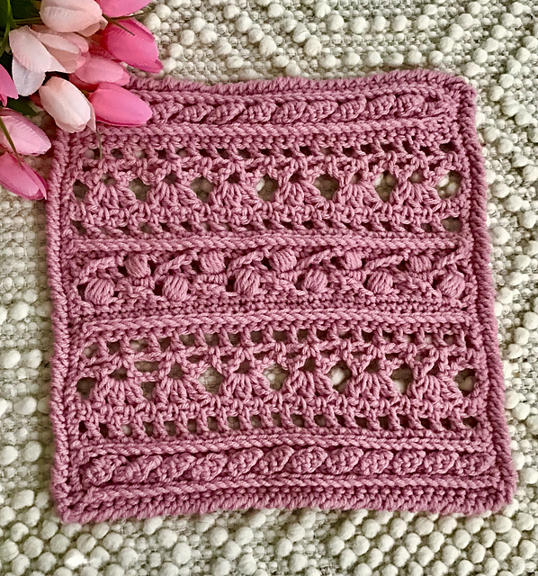 Ravelry: CrochetAlaDia's Spring Pathways Square