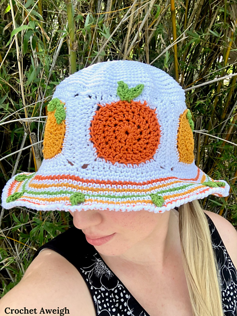 Ravelry: The Citrus Grove Bucket Hat pattern by Emily Hall of Crochet ...