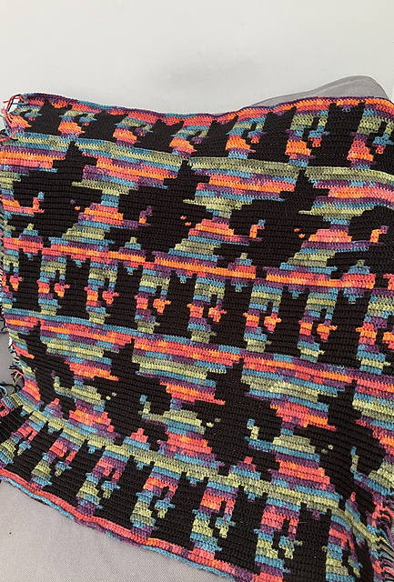 Ravelry: Hallows Eve Hex Blanket pattern by Jessie Darch