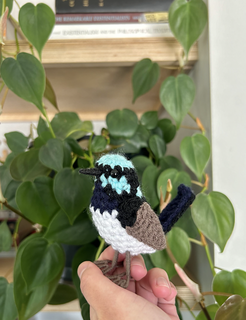 Ravelry: Superb Fairy Wren Bird Amigurumi pattern by CrochetCartel Co