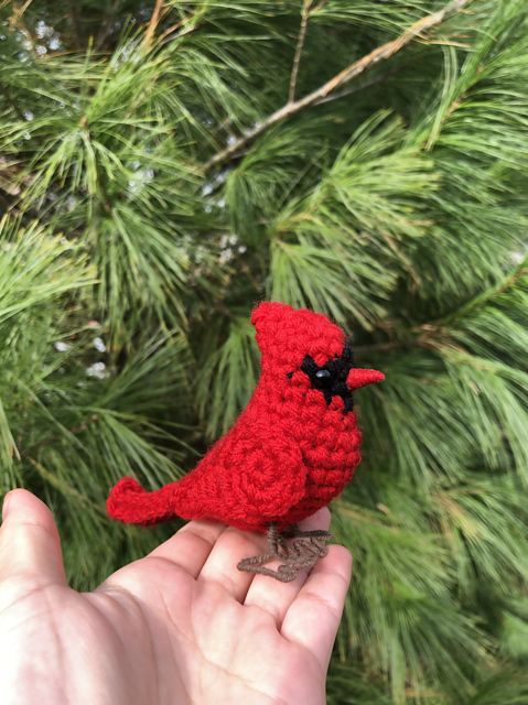 Ravelry: Male Cardinal Bird Amigurumi pattern by CrochetCartel Co