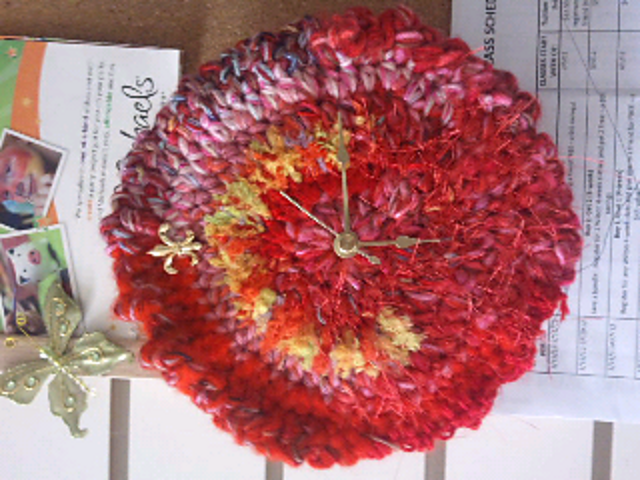 Ravelry: Chiq Art Yarn Clock pattern by Mary Kathryn