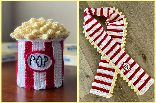Ravelry: Popcorn Bucket Scarf pattern by The Crochet Collector