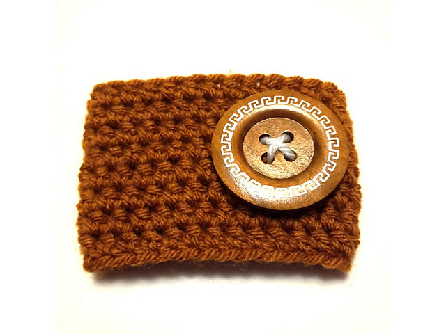 Ravelry: Button Drink Cozy pattern by Dani West