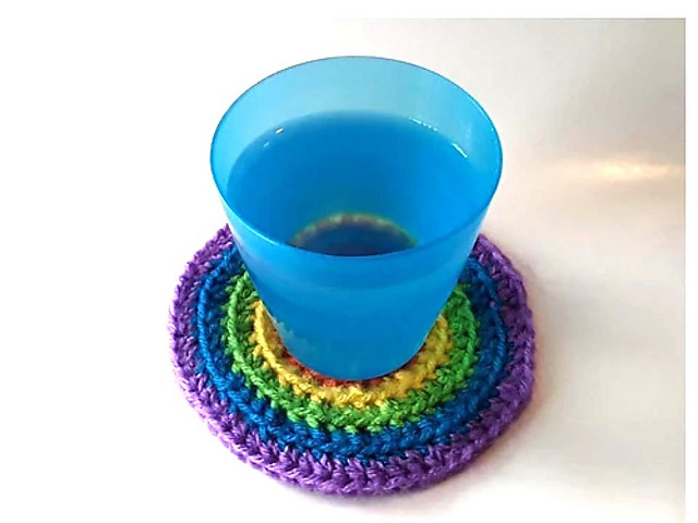 Ravelry: Rainbow Coaster pattern by Dani West