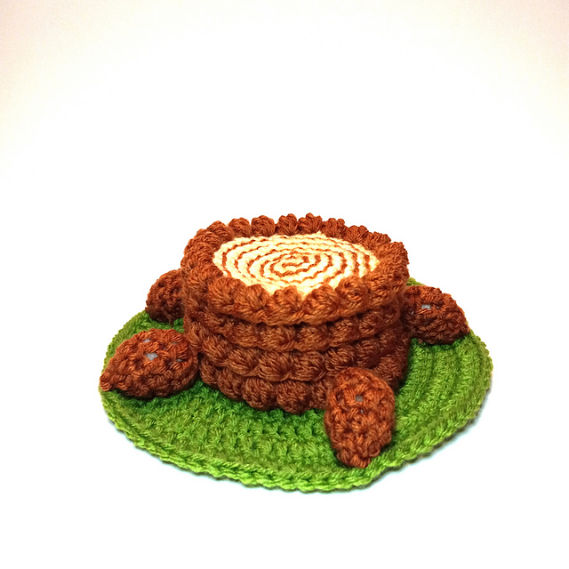 Ravelry: Tree Stump Coaster pattern by Dani West