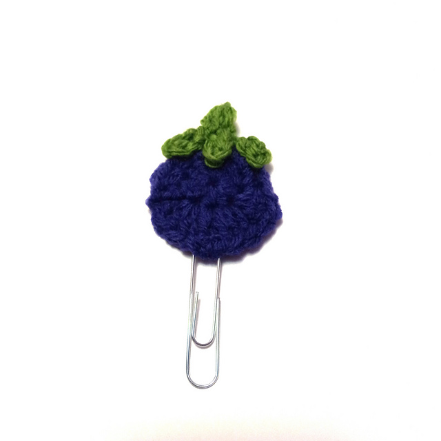 Ravelry: Eggplant Paper Clip pattern by Dani West