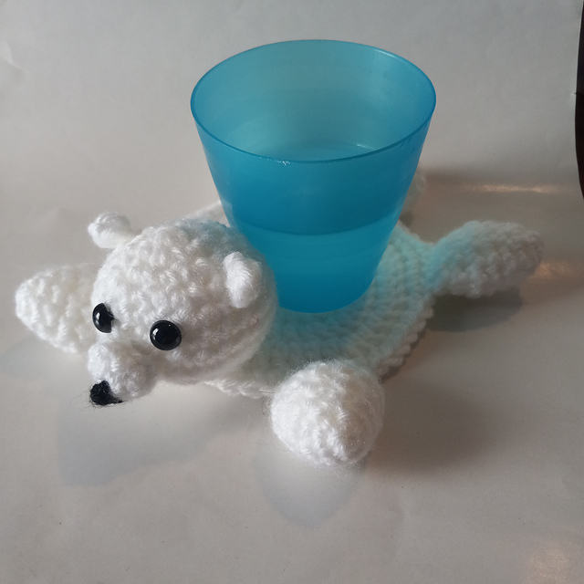 Ravelry: Polar Bear Coaster pattern by Dani West