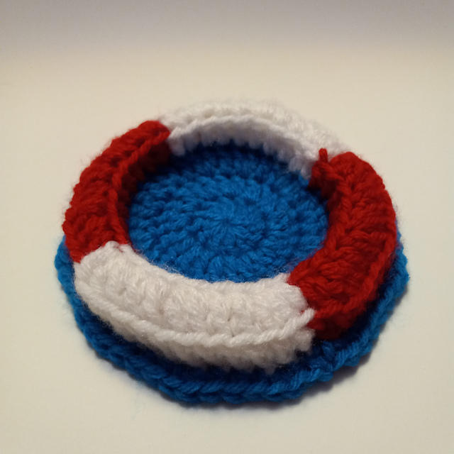 Ravelry: Life Preserver Coaster pattern by Dani West