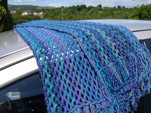 Ravelry: Easy Chain Lace Scarf pattern by Karen McCullagh