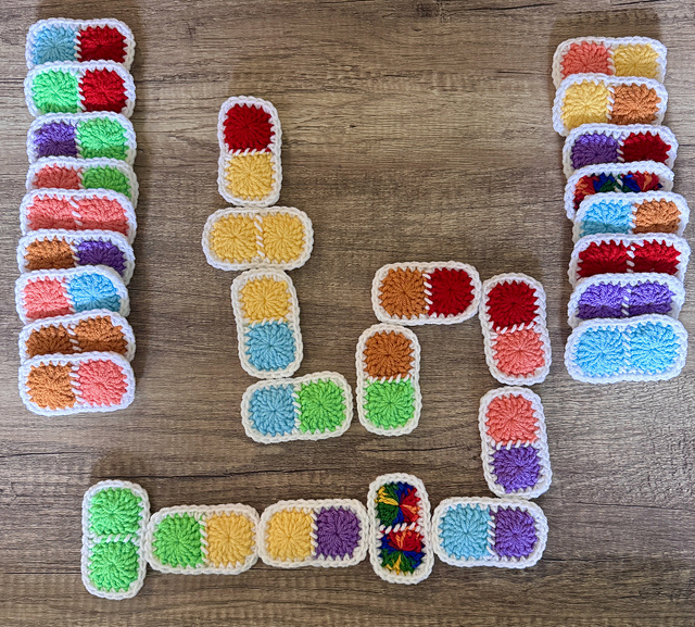 Ravelry: Colourful Domino Board Game pattern by Crochet Creations Com